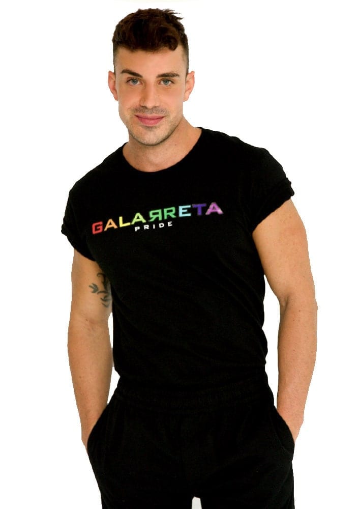 CAMISETA NEGRA ORGULLO GALARRETA - Tienda Online Hombre